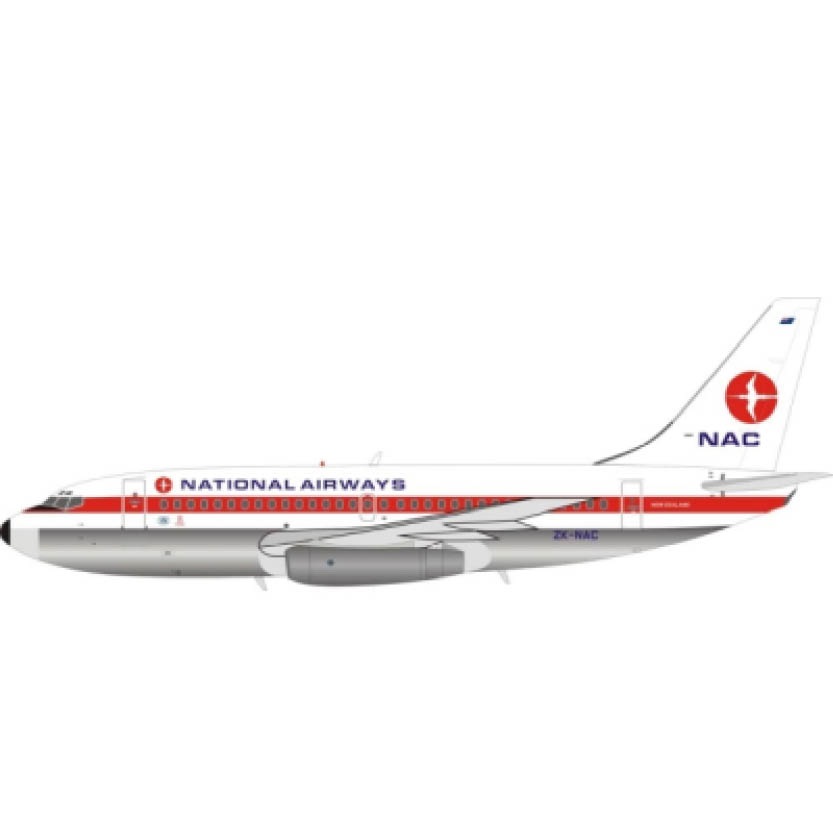 Acorn Models - 1/400 NAC B737-200 - Red/orange livery