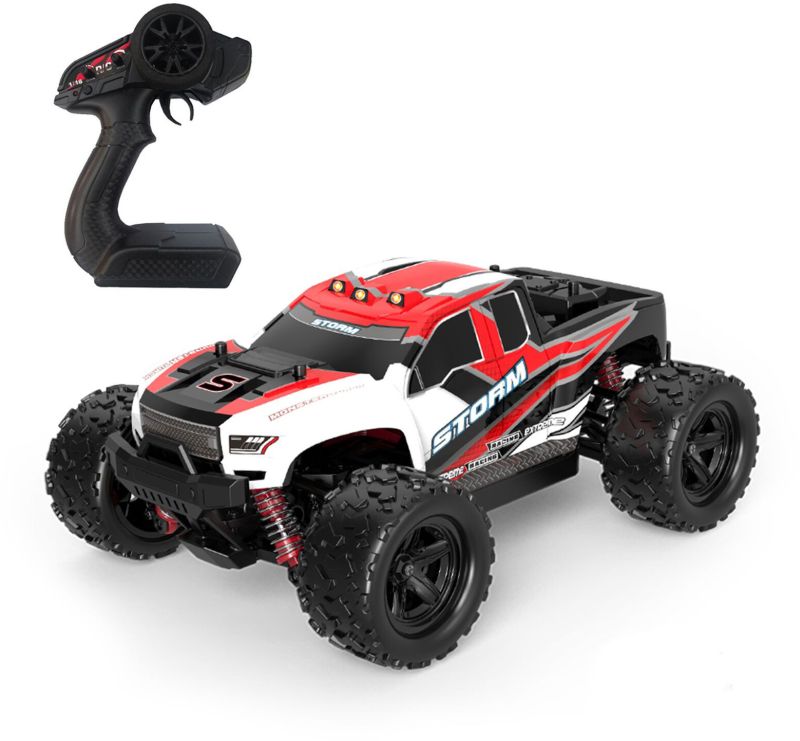 Acorn Models - 1/18th Storm Brushed Monster Truck - red