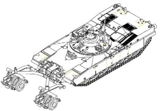 Acorn Models - 1/72 M1 Abrams Panther II Mine Clearing Tank
